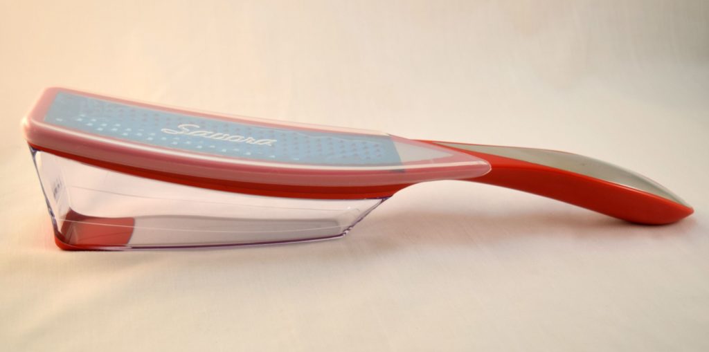 kitchen utensils, enamel, red, pizza cutter, grater